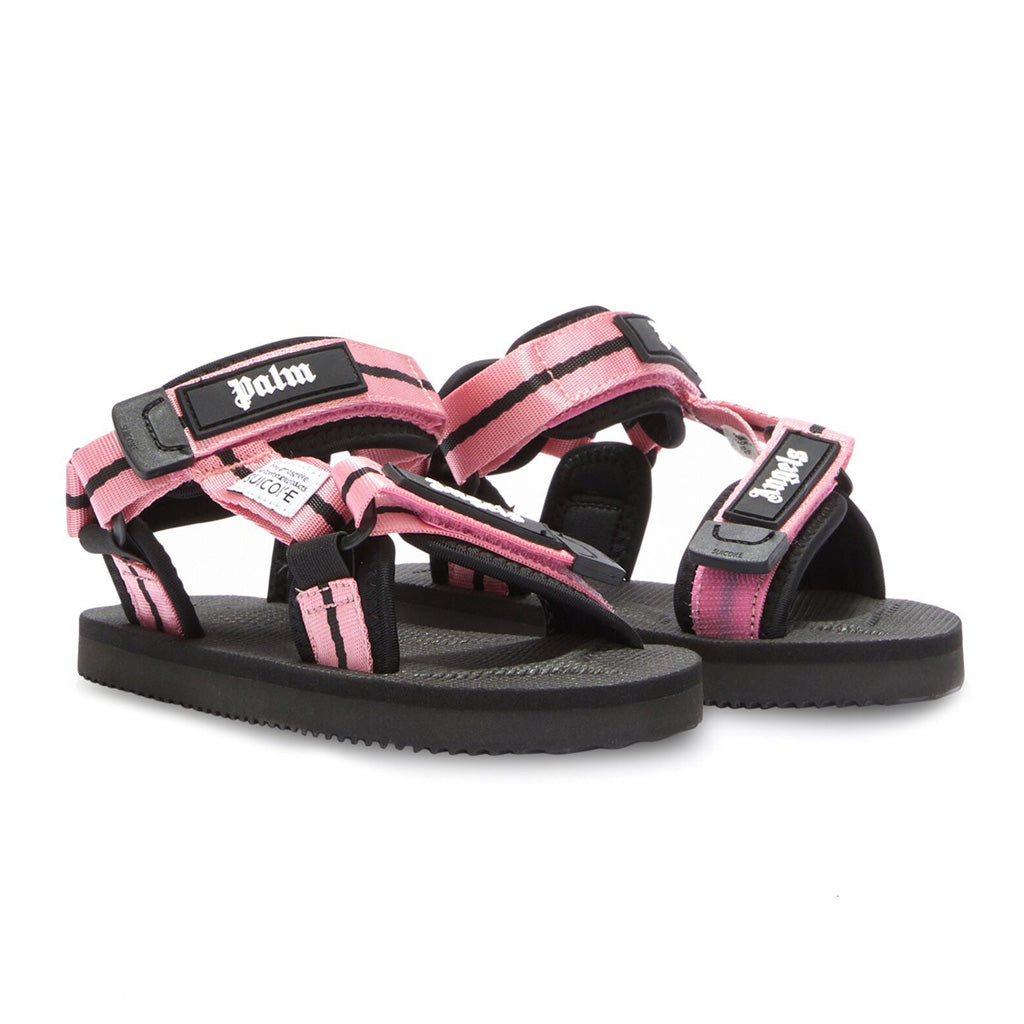 slides palm angels strap sandals Leather Sandals Palm Angels Strap ...